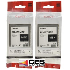 PFI-107MBK Canon Pigment Matte Black Ink Tank - 130ml 2-Pack-6704B001AA
